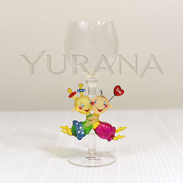 Yurana Design Unique Wine Glasses, Bottle Stoppers, Ornament Figurines
