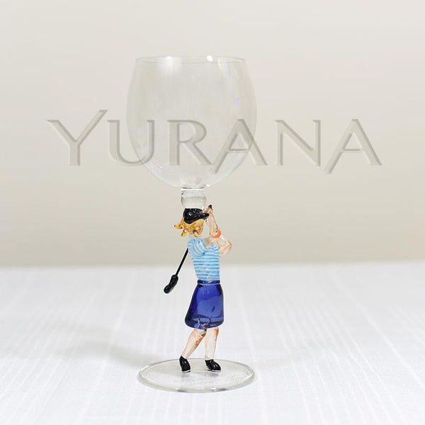 Bye Bye, Birdie Lady Golfer Wine Glass – Yurana Design