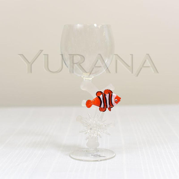 Charismatic Clown Fish Wish Wine Glass – Yurana Design